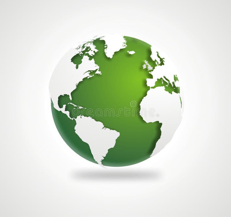 World globe stock illustration. Illustration of announcement - 43469485