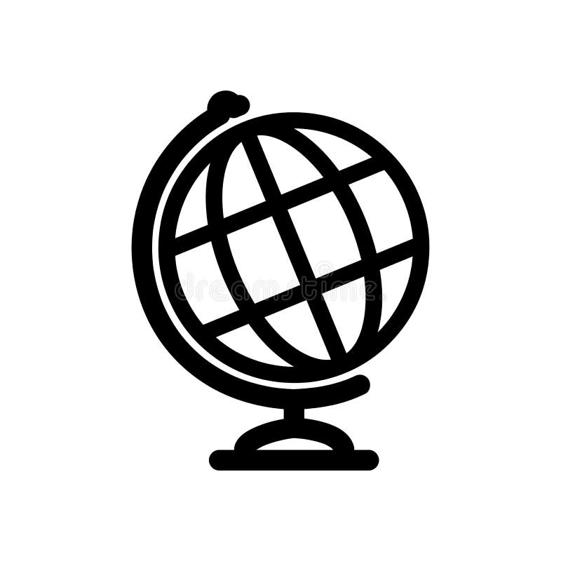 World Globe Icon. Globe Line Icon Stock Vector - Illustration of ...