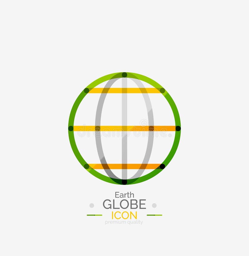 World globe logo stamp stock vector. Illustration of corporate - 46235898