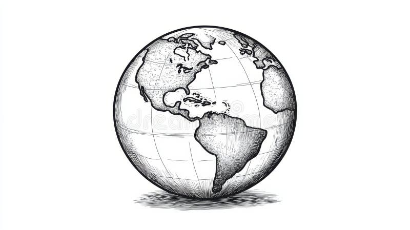 World Globe Outline
