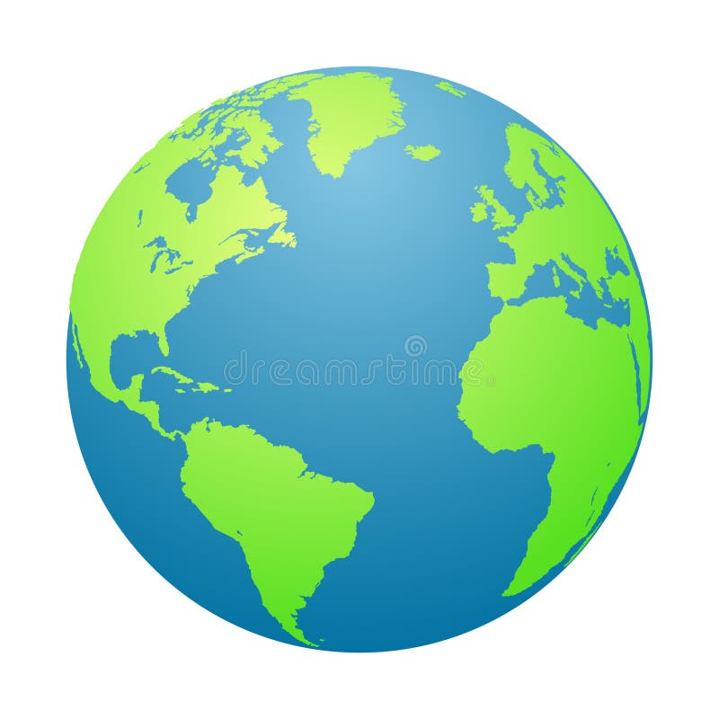 Isolated Planet Earth Clip Art Stock Illustration - Illustration of ...