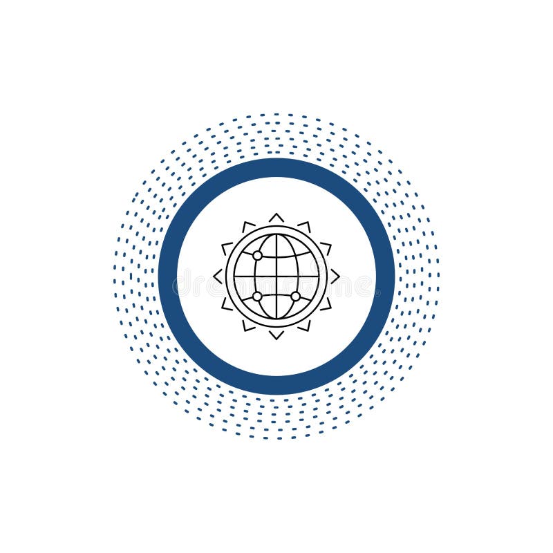 World, Globe, SEO, Business, Optimization Line Icon. Vector Isolated ...