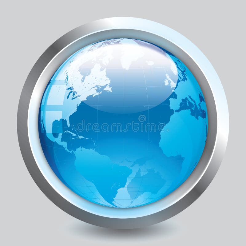 World Globe. Vector Illustration Decorative Design Stock Vector ...