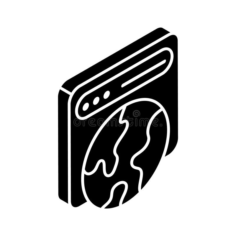 World Globe with Web Browser Showing Concept Icon of Global Website ...