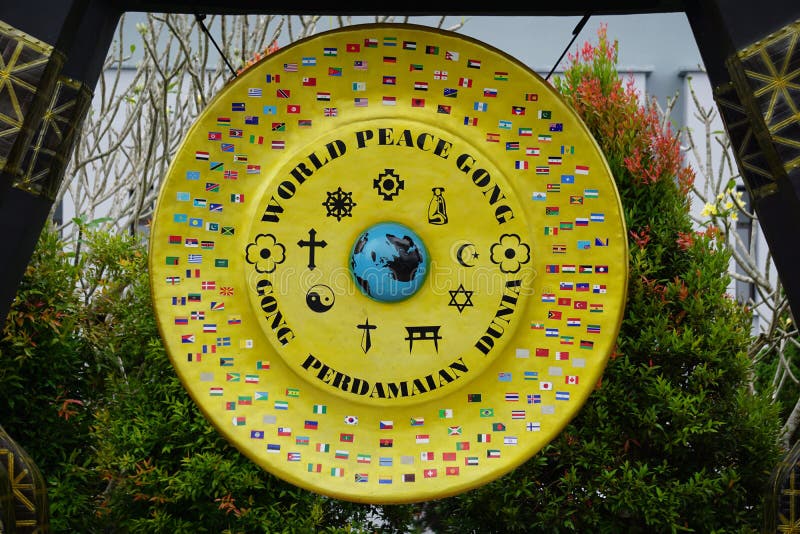 World Gong Peace, the Symbol of World Peace Editorial Stock Photo ...