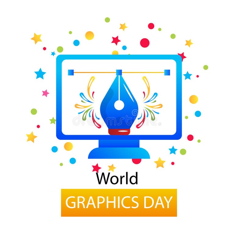 World Graphic Design Day Celebration Illustration Stock Illustration ...