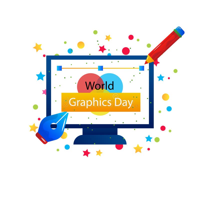 World Graphic Design Day Celebration Illustration Stock Vector ...