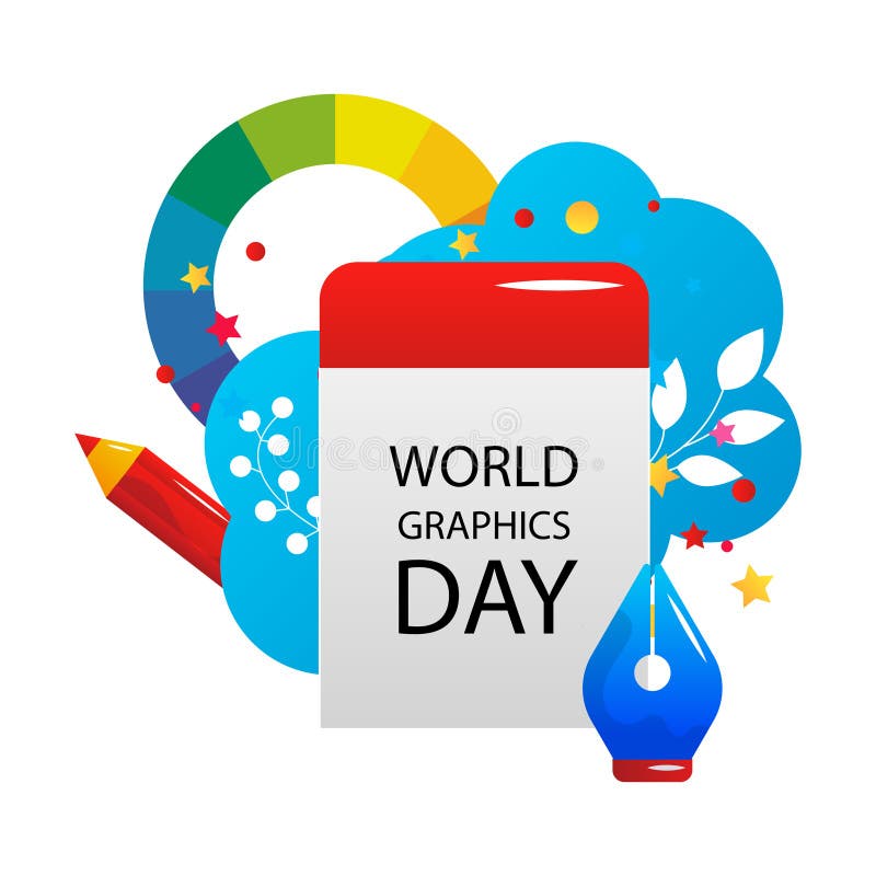World Graphic Design Day Celebration Illustration Stock Vector ...