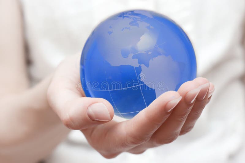 World in hand stock photo. Image of protecting, conservation - 12872082