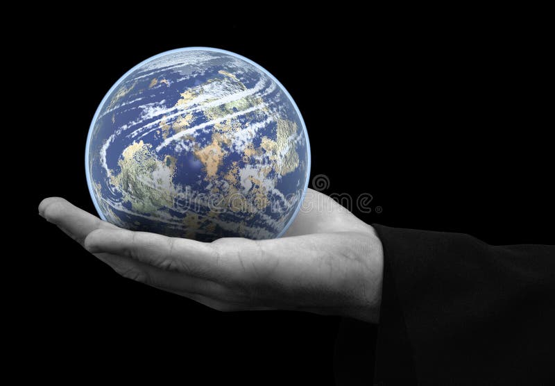 World in the Palm of Your Hand Stock Photo - Image of earth, studio ...
