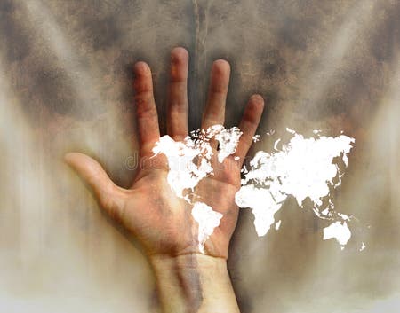 World on hand stock image. Image of fingers, finger, dynamic - 663481