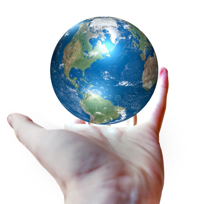 World in hands stock illustration. Illustration of body - 11670632