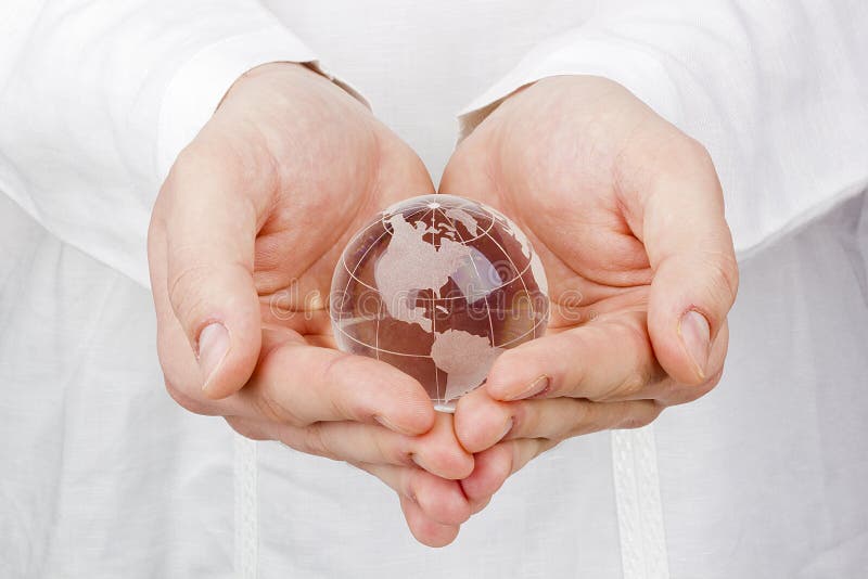 World in Hands stock photo. Image of holding, global - 26368082