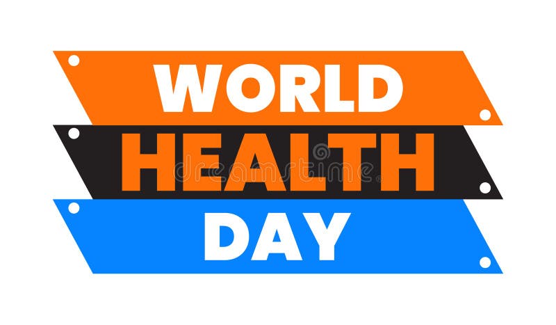 World Health Day Banner with Stethoscope and World Map. Vector ...