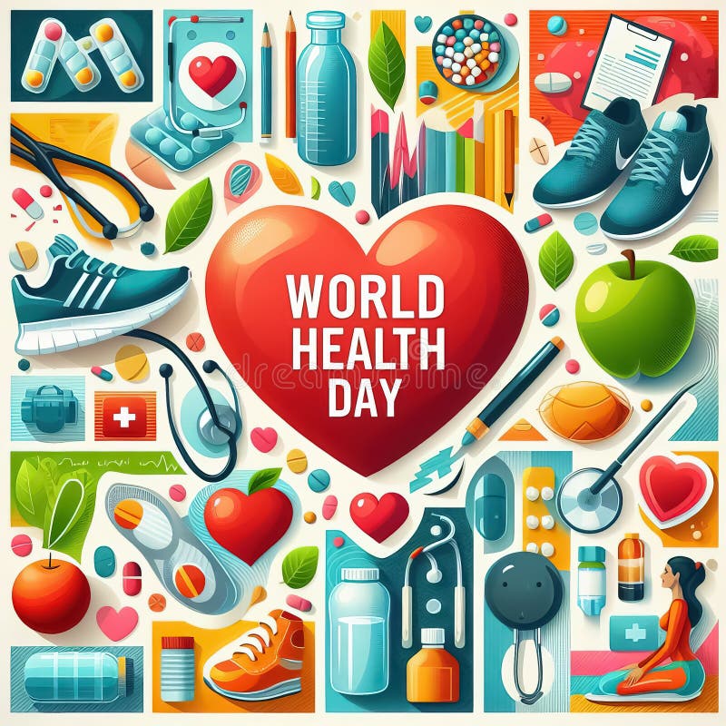 World Health Day Concept, Our Planet, Our Health. Generative AI Stock ...