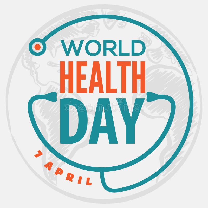 World Health Day Concept Poster. Vector Illustration Stock Vector ...
