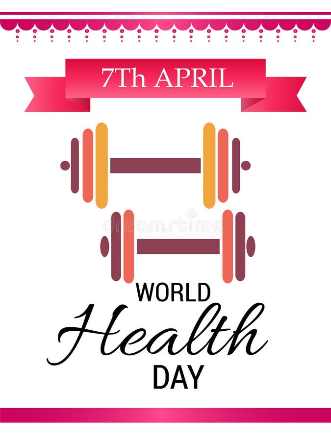 World Health Day. stock illustration. Illustration of background - 89308220