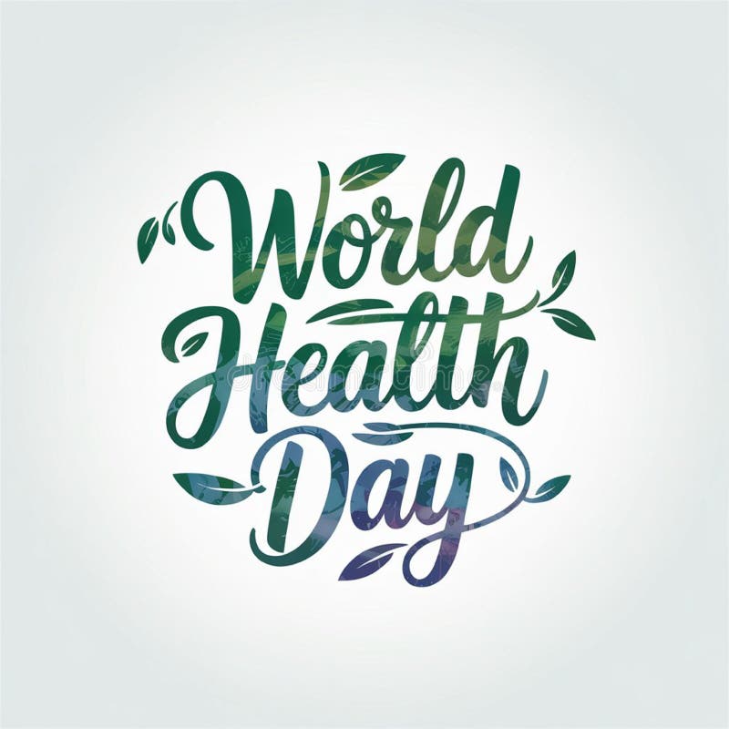 World Health Day Lettering World Health Day Lettering Stock ...