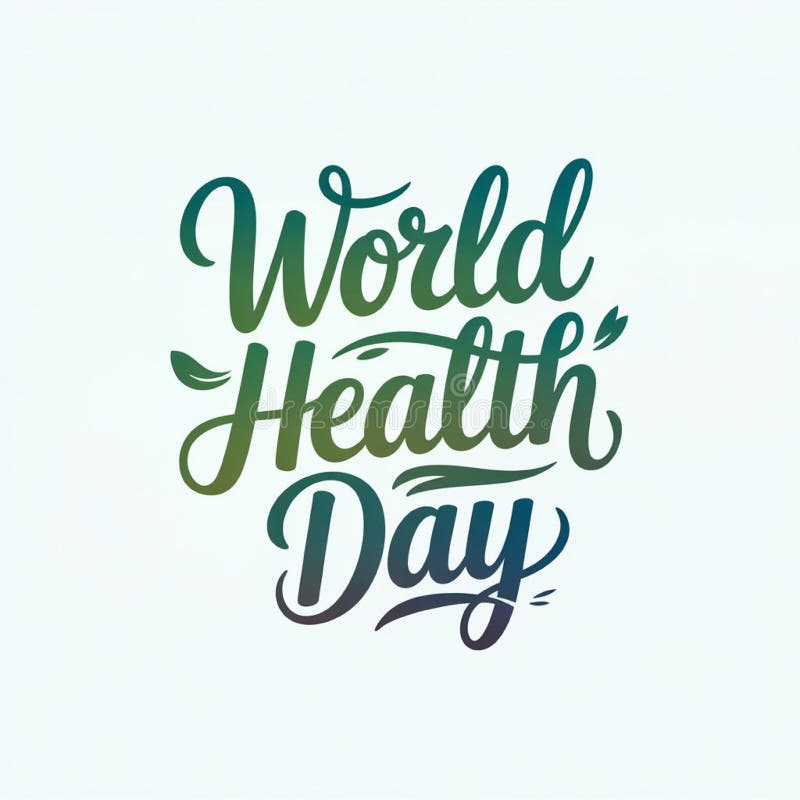 World Health Day Lettering World Health Day Lettering Stock ...