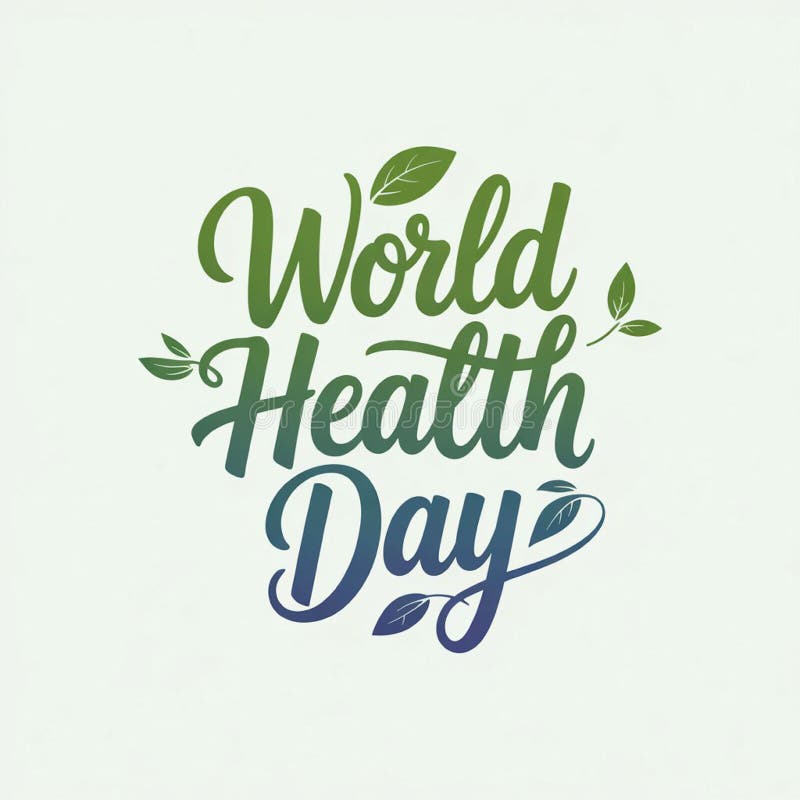 World Health Day Lettering World Health Day Lettering Stock ...