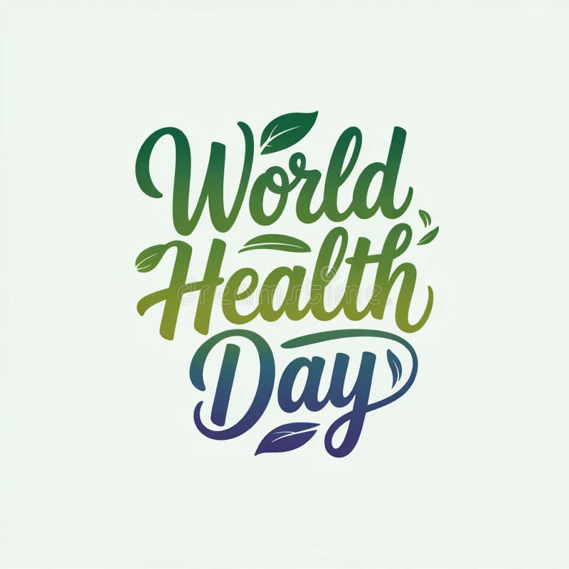 World Health Day Lettering World Health Day Lettering Stock ...