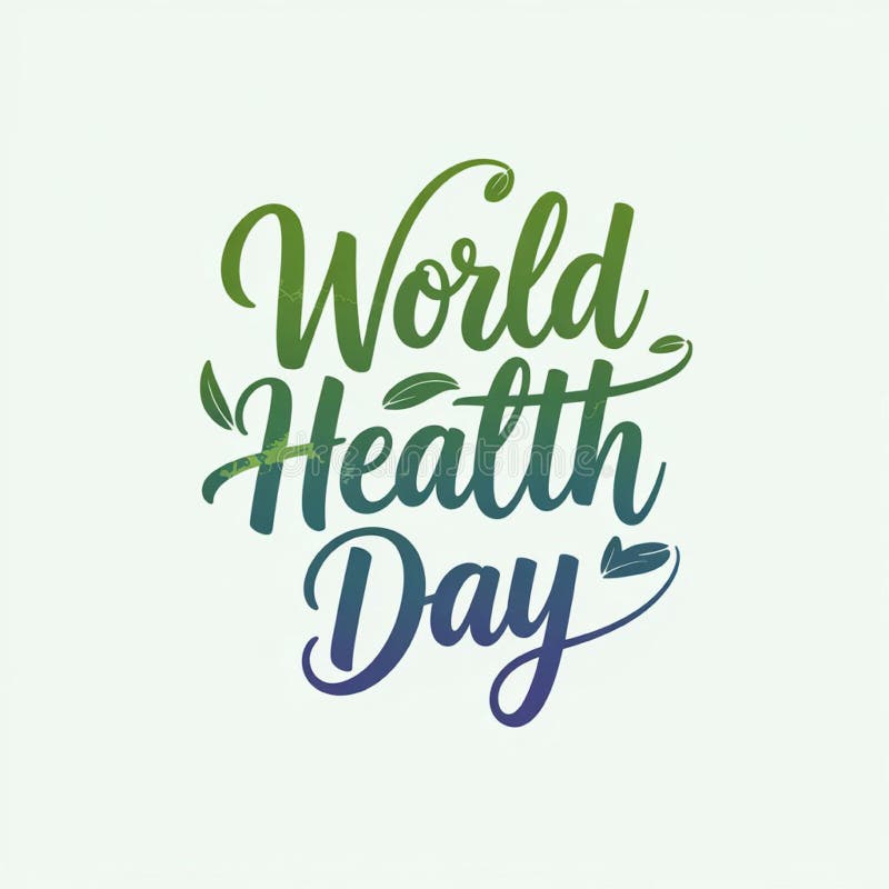World Health Day Lettering World Health Day Lettering Stock ...