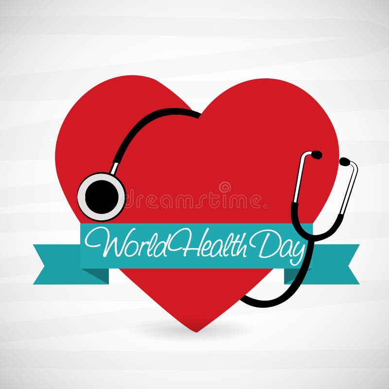 World Health Day editorial image. Illustration of vector - 52368560