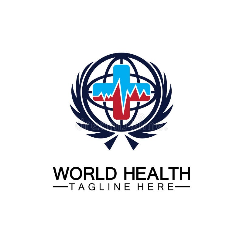 World Health Logo Vector Illustration Design Template Stock Vector ...