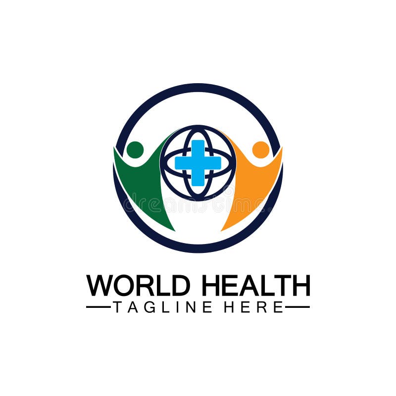 World Health Logo Vector Illustration Design Template Stock Vector ...