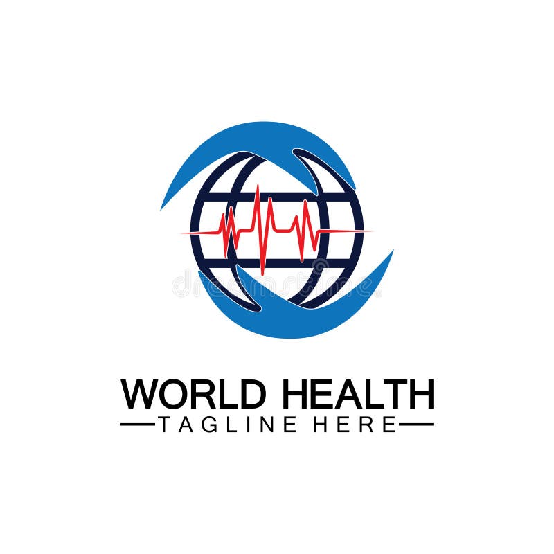 World Health Logo Vector Illustration Design Template Stock Vector ...