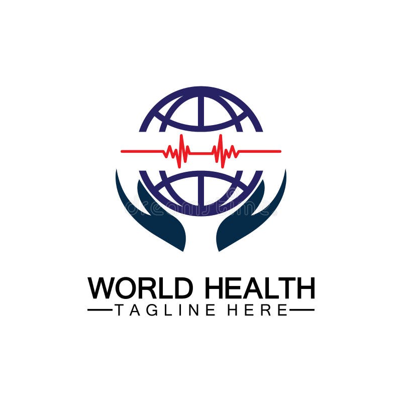 World Health Logo Vector Illustration Design Template Stock Vector ...