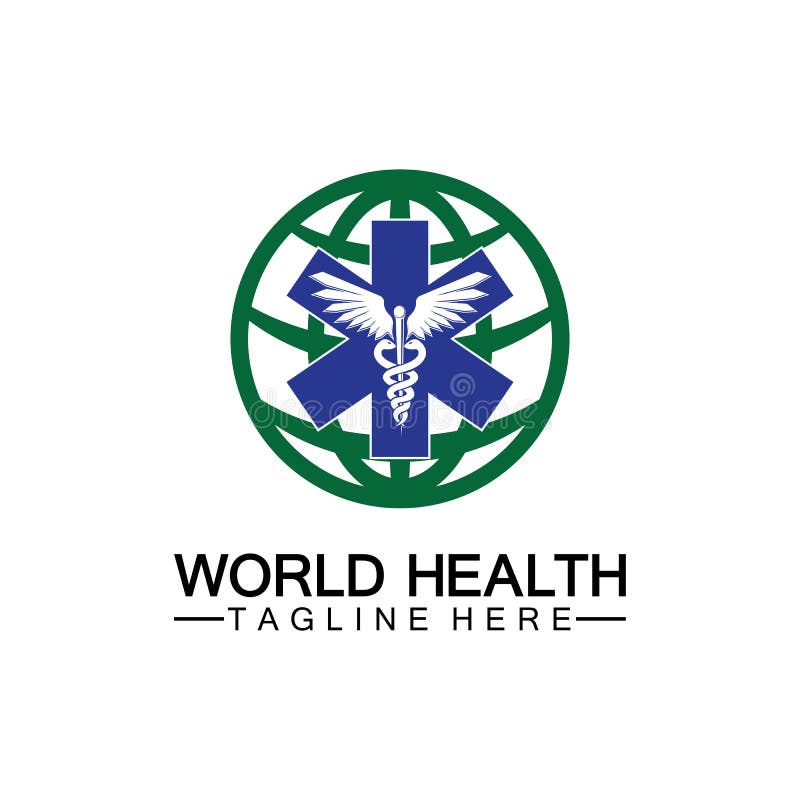 World Health Logo Vector Illustration Design Template Stock Vector ...