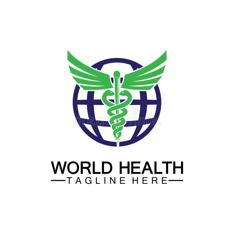 World Health Logo Vector Illustration Design Template Stock Vector ...