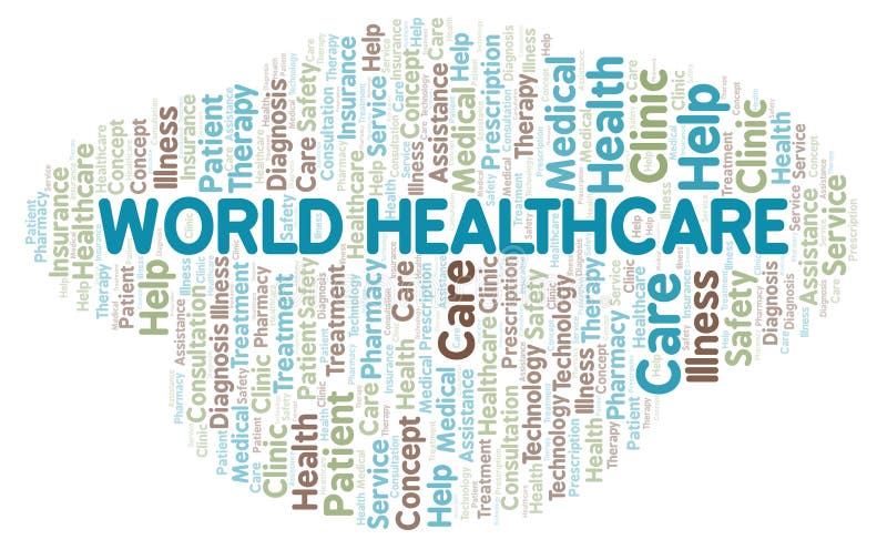 World Healthcare Word Cloud. Stock Illustration - Illustration of text ...