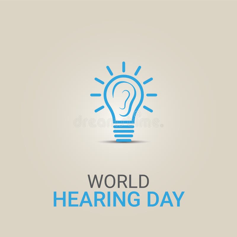 World Hearing Day, Creative Concept Design Stock Illustration ...