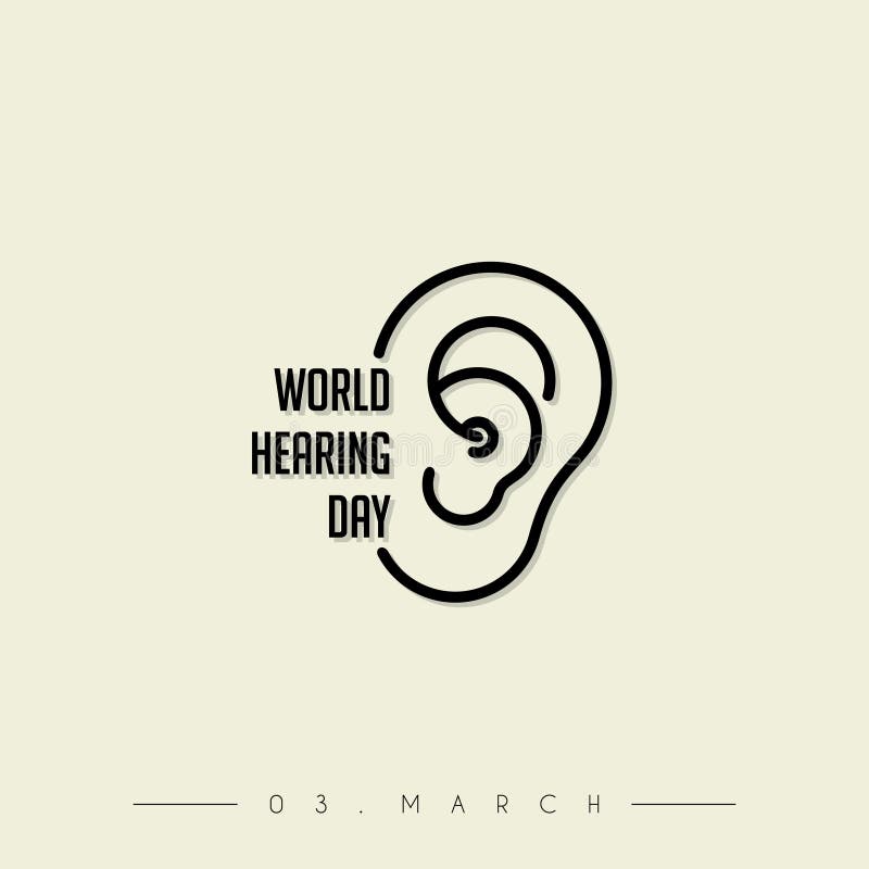 World Hearing Day stock vector. Illustration of graphic - 167532725