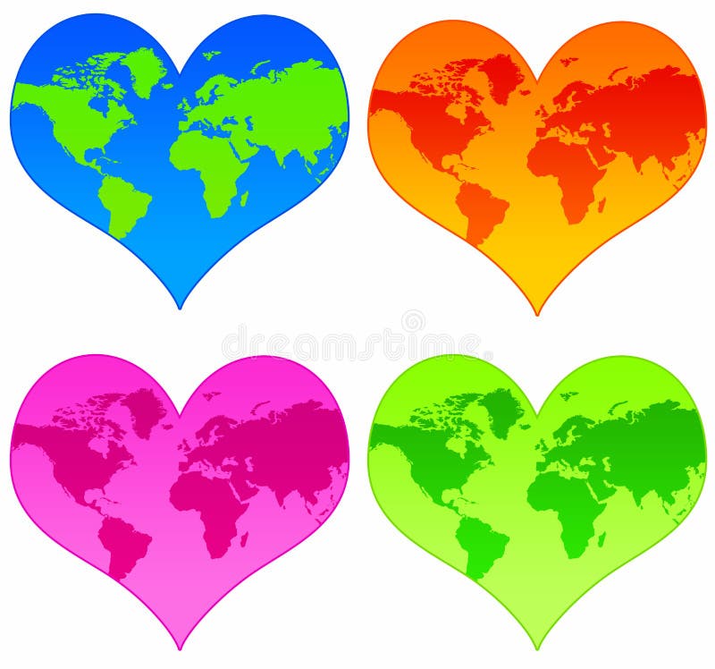 World heart stock illustration. Illustration of america - 22501941