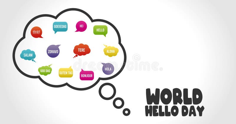 World Hello Day Animation Video, Ideal for World Hello Day Celebration ...
