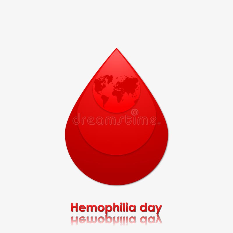 World Hemophilia Day Vector Logo Stock Vector - Illustration of world ...