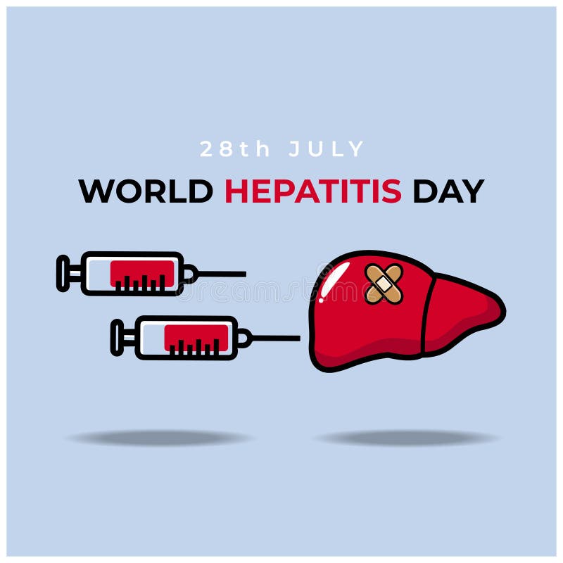 World Hepatitis Day Cartoon Illustration Stock Vector - Illustration of ...