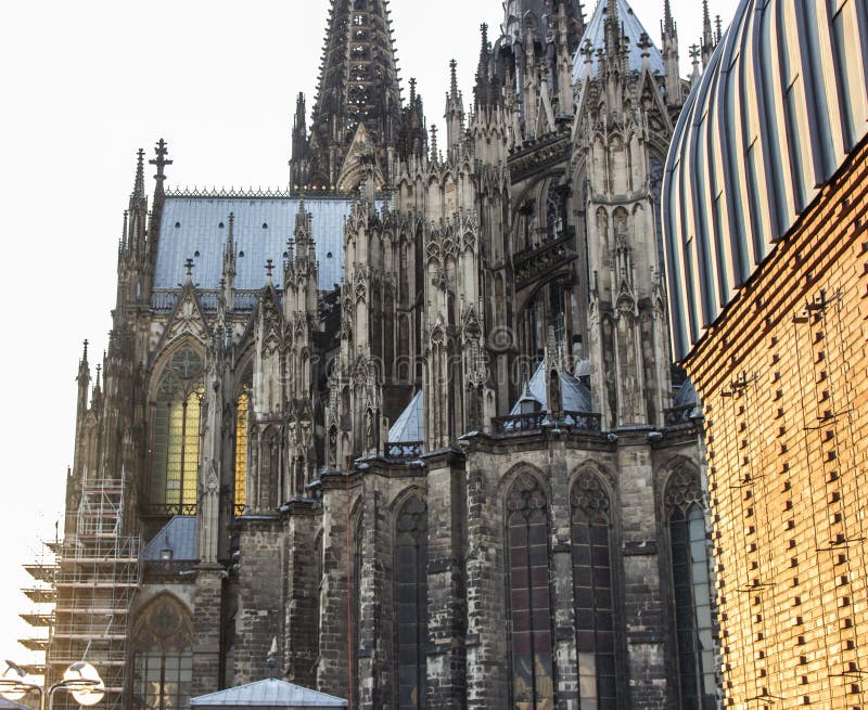 World Heritage - a Roman Catholic Gothic Cathedral in Cologne. October ...