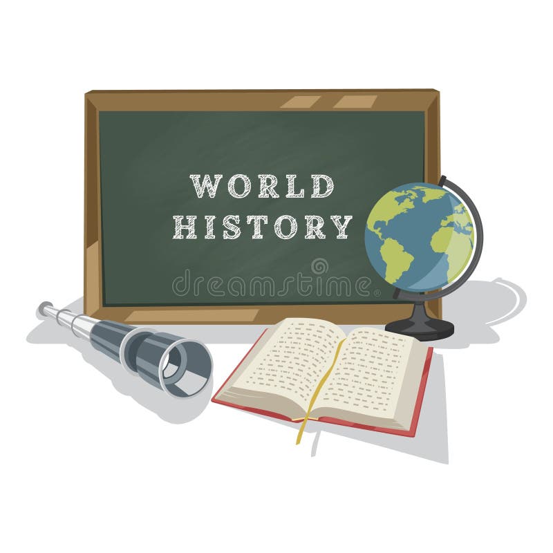 World History Concept. Vector Illustration Decorative Design Stock ...