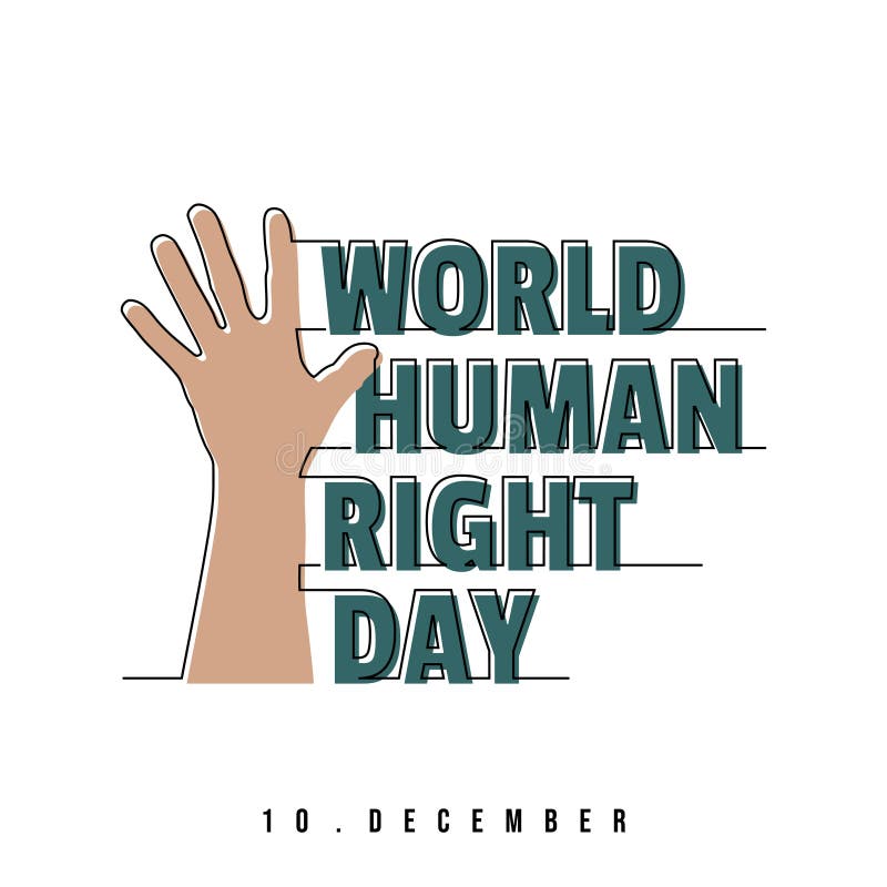 World Human Rights Day stock vector. Illustration of fight - 202281683