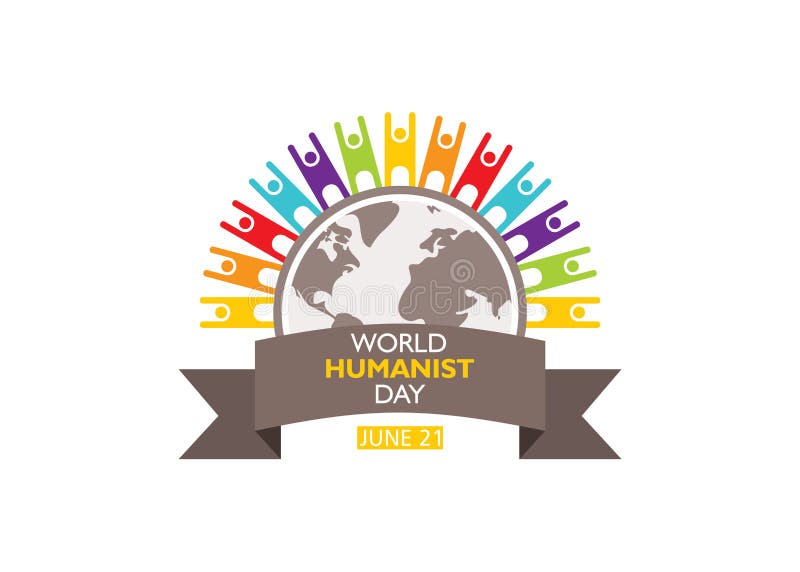 World humanist day poster stock vector. Illustration of holiday - 187503490