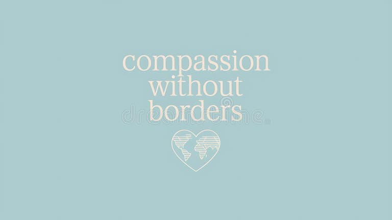 World Humanitarian Day Typography of Compassion without Borders Stock ...