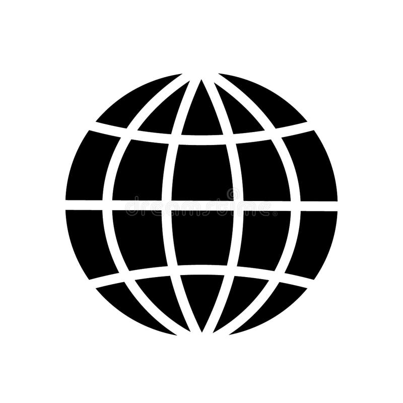 World Icon - Globe - Vector Icon Stock Vector - Illustration of travel ...