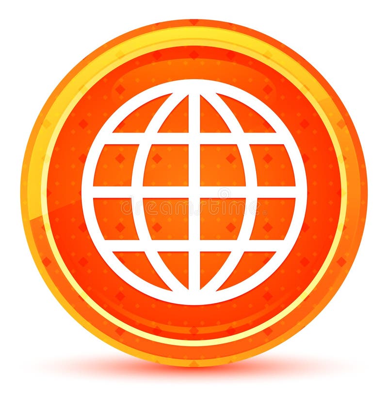 Internet (global Network Icon) Red Round Button Stock Illustration ...