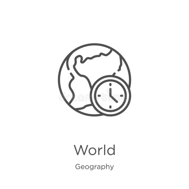 Around the World Icon Vector from Friendship Collection. Thin Line ...