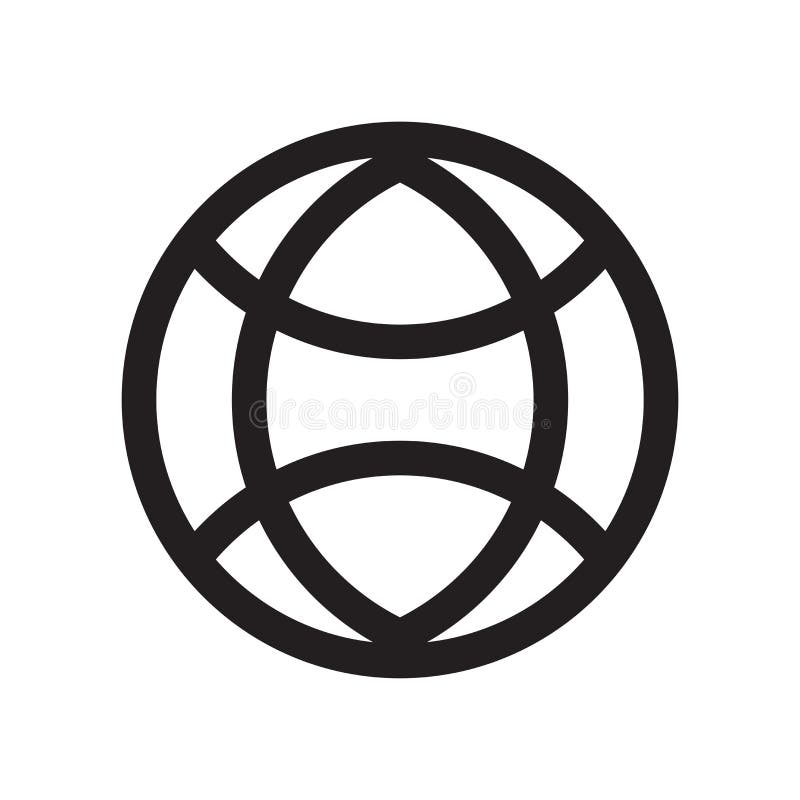 World Icon Vector Sign and Symbol Isolated on White Background Stock ...