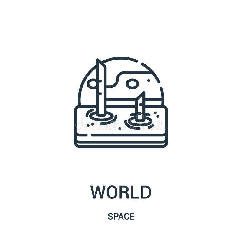 Around the World Icon Vector from Friendship Collection. Thin Line ...